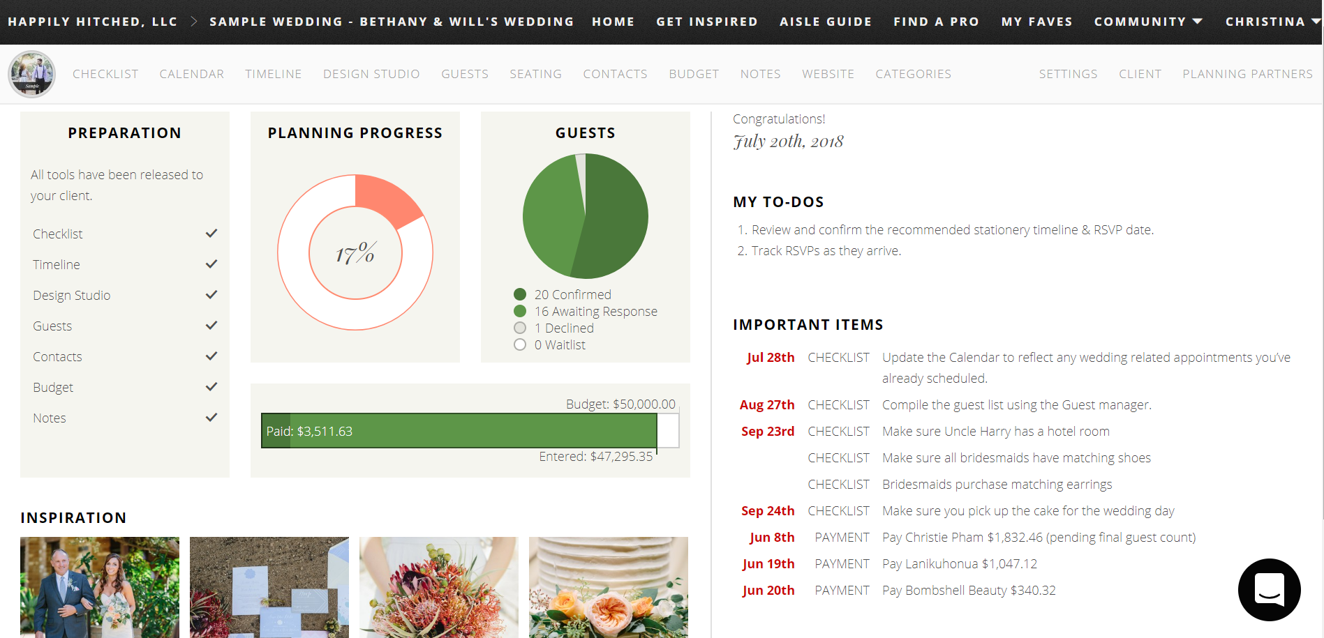Aisle Planner Why It s An Amazing Client Management Tool For Wedding 